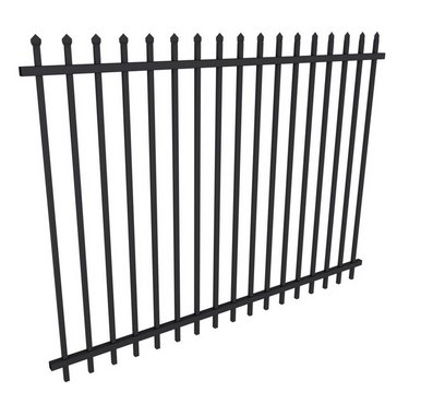 Black Security Fence Panel - Crimped Spear Top 2.1m high x 2.4m Long ...