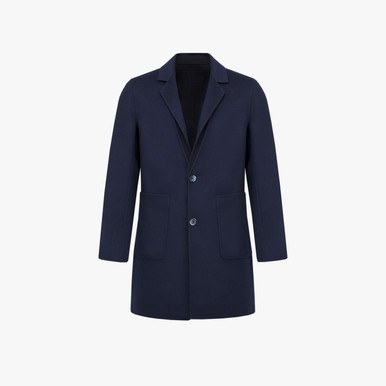 Navy and blue reversible coat - ZILLI