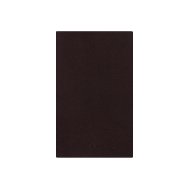 Coffee-coloured knit scarf, ZILLI embroidery - ZILLI