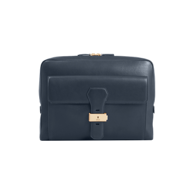 Blue navy shopping bag, with shoulder strap - ZILLI