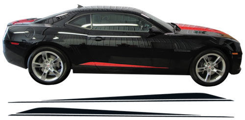 Factory Style Rally Stripes for '09-'15 Camaro - RJW Motorsports