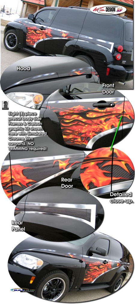 Side Flames Decals for 06-11 HHR