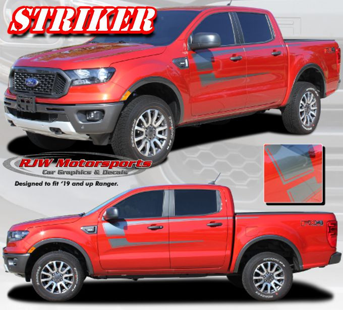 2019-Up Ford Ranger Striker Decal Kit