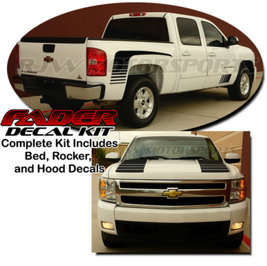 Fader Decal Kit for 07-13 Silverado