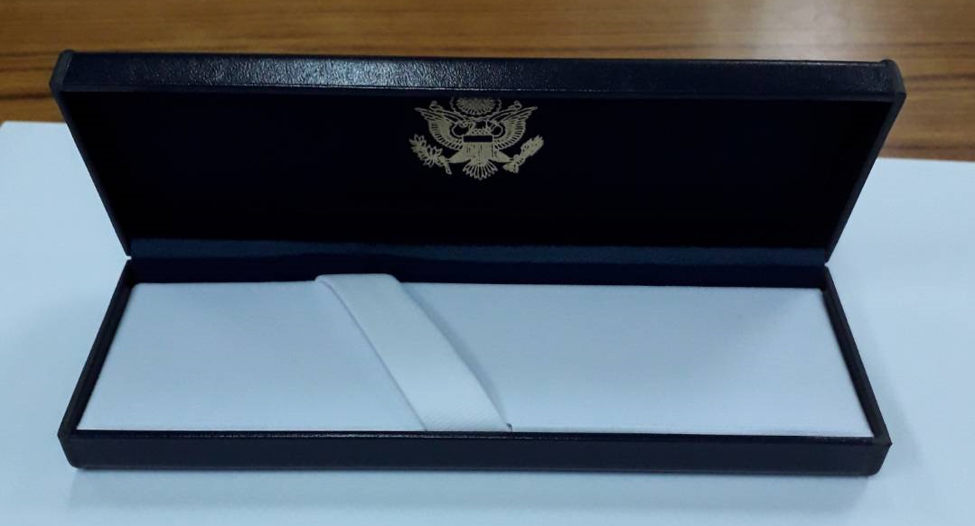 Letter Opener/Diplomatic Security Logo engraved in Navy Presentation ...