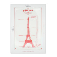 Eiffel Tower Blueprint Art Print | Simply Gourmand