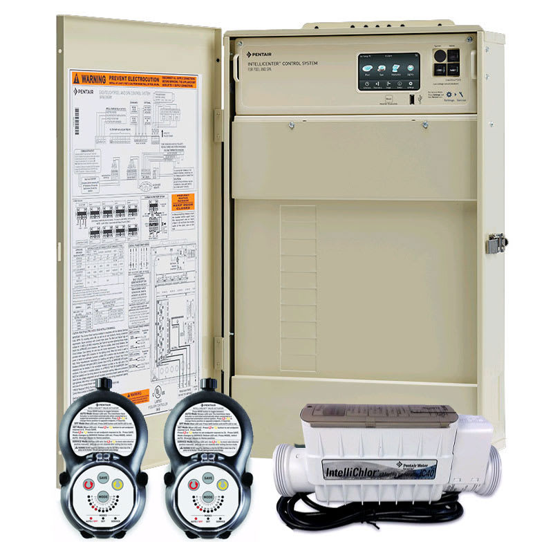 Pentair IntelliCenter i8PS Pool and Spa Automation Kit with Salt Cell ...