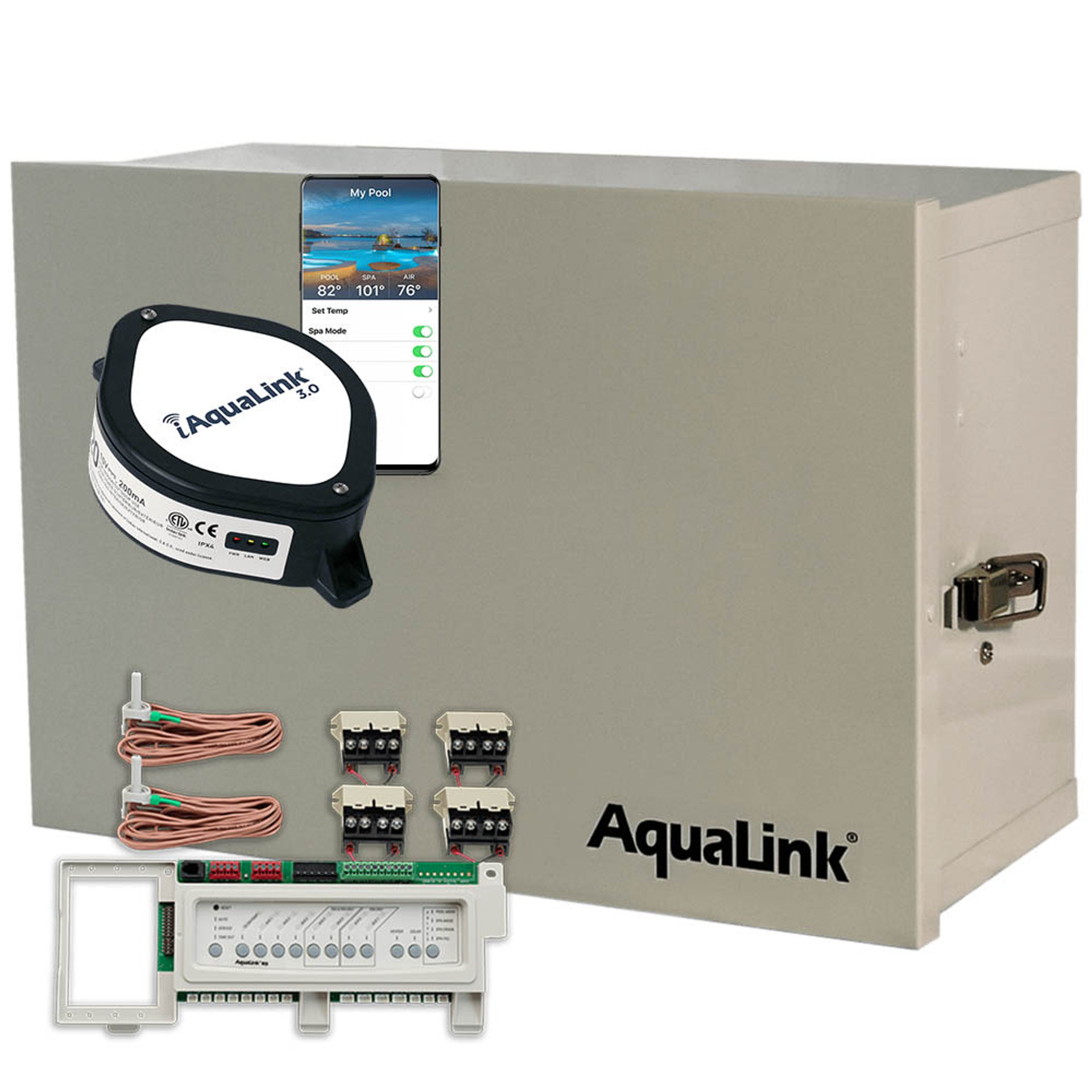 Jandy iAqualink RS PS4 Pool and Spa Automation Bundle Kit IQ904-PS ...
