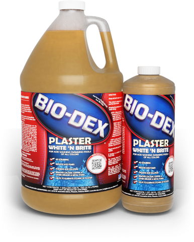 Bio-Dex Plaster White 'N Brite for Acid Wash, 1 Gallon Bottle, 4/Case