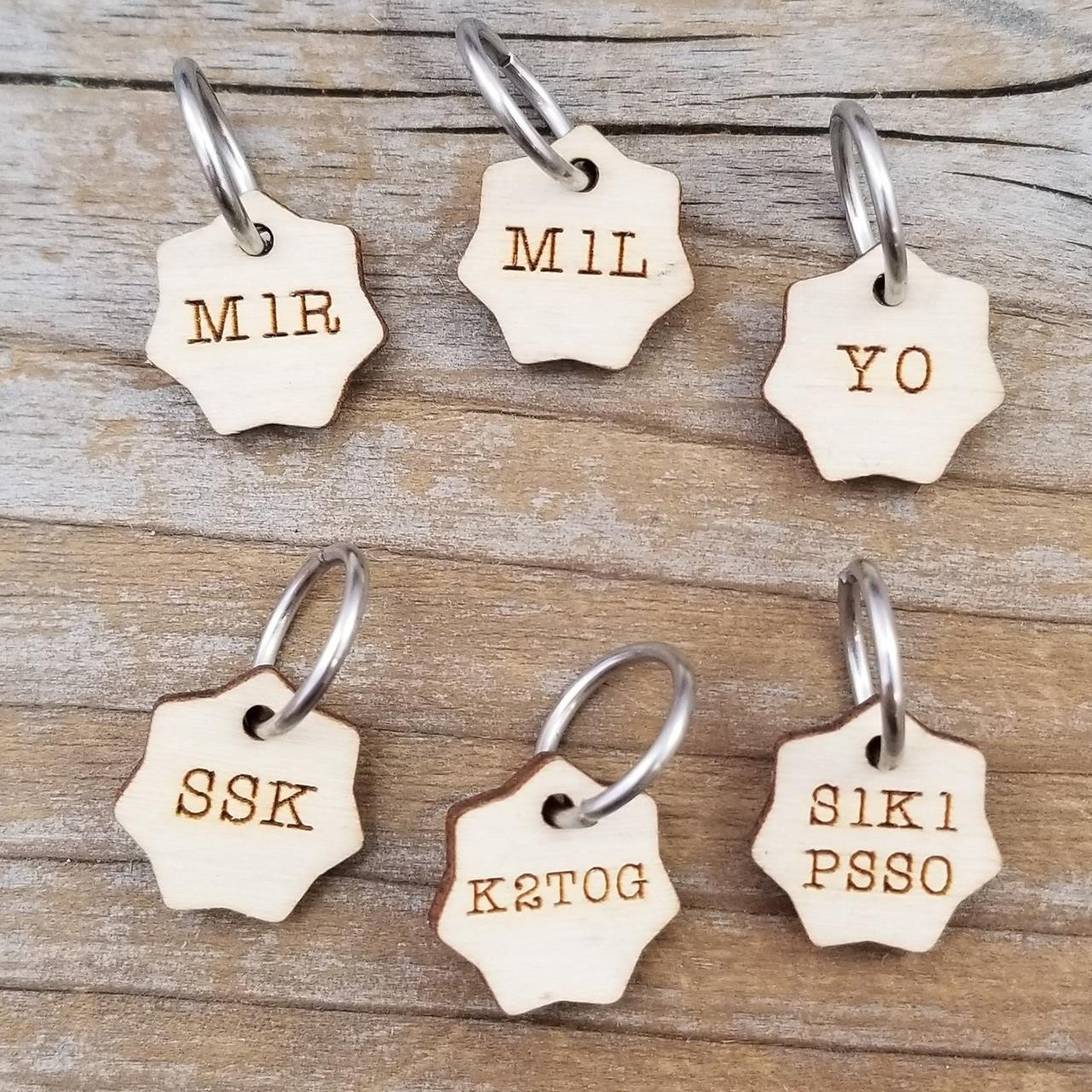 KTL St Markers - Wood Star Inst - Simply Socks Yarn Company