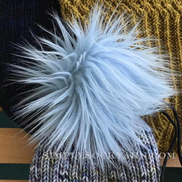 SSYC Pom Pom Powder Blue - M - Simply Socks Yarn Company