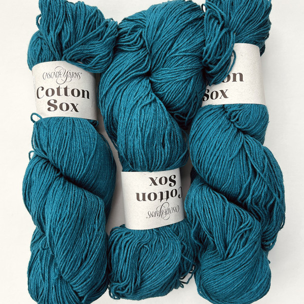 CY Cotton Sox 11 Teal - Simply Socks Yarn Company