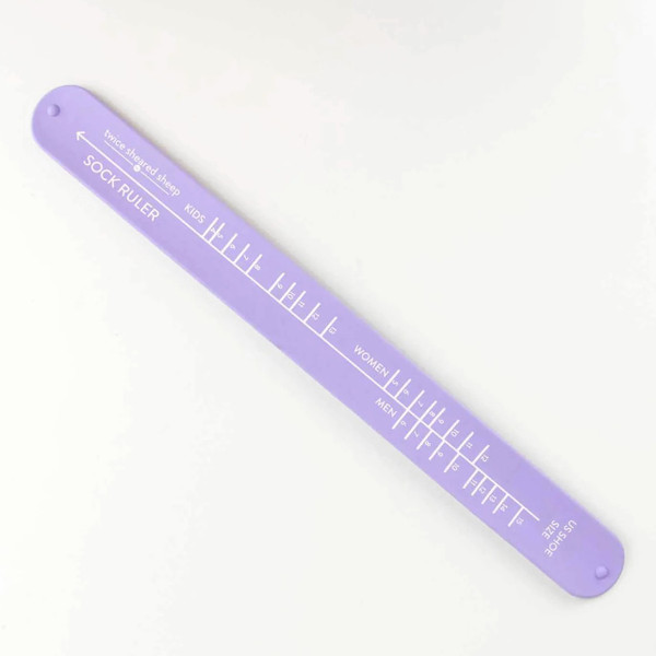 TSS Sock Sizing Ruler Lavender - Simply Socks Yarn Company