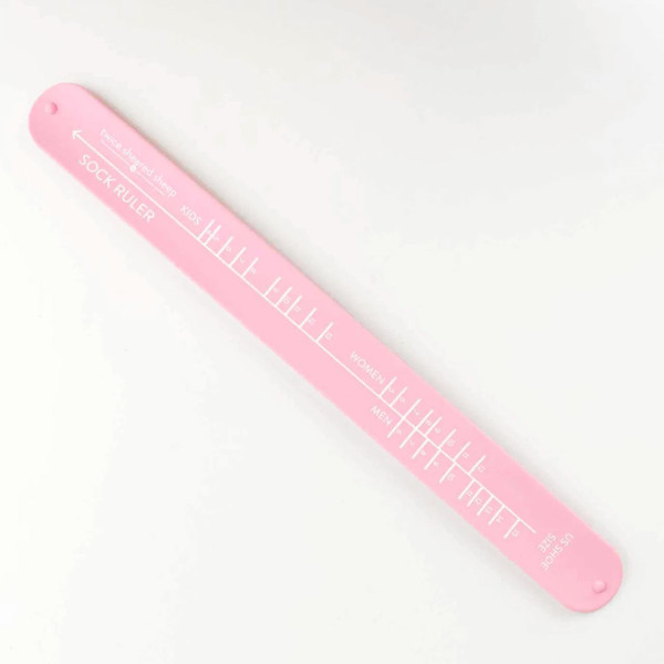 TSS Sock Sizing Ruler Pink - Simply Socks Yarn Company
