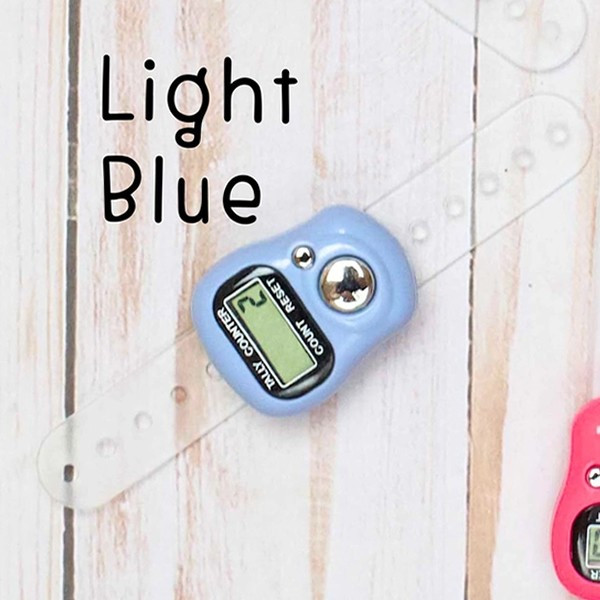 F&P Digital Row Counter Lt Blue - Simply Socks Yarn Company