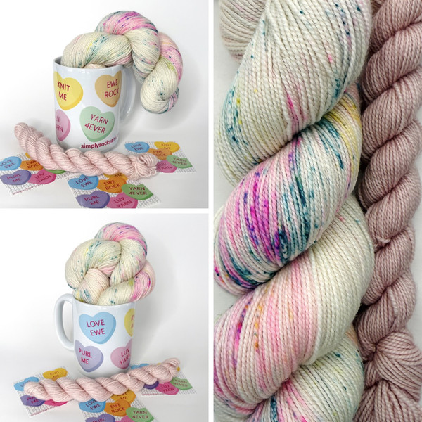 SSYC Convo Heart Kit Funsies - Simply Socks Yarn Company