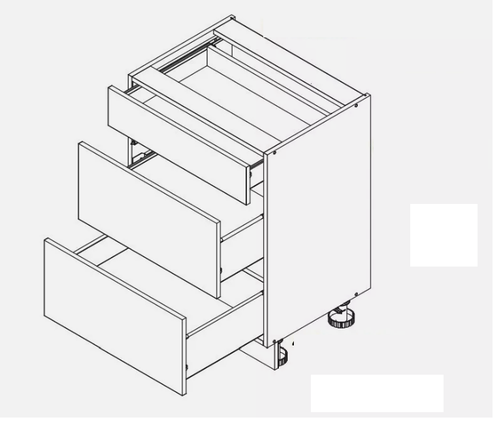 Flat Pack White Kitchen Cupboard Carcass Units 735mm (73.5cm) high ...