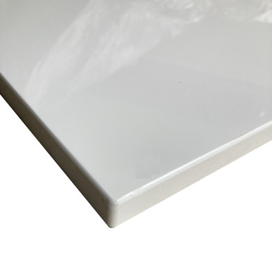 Vinyl Wrap Gloss White Kitchen Cabinet Door & Drawer Front Slab 19mm ...