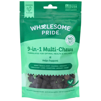 Wholesome Pride 9-in-1 Multi-Chews Supplement for Dogs 6.3oz - Outward ...