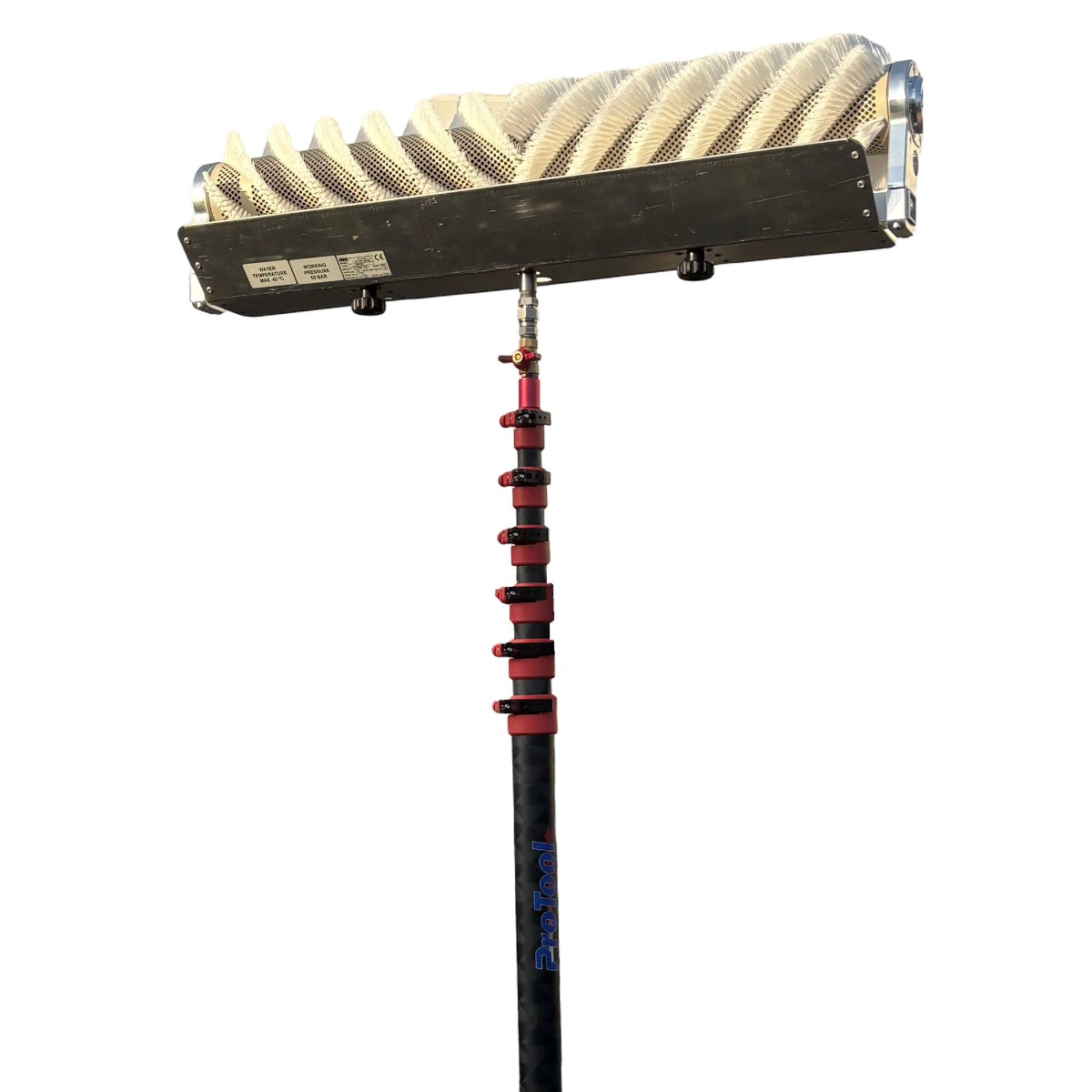 Rotary Solar Brush 32in Water Powered with 27ft ProTool Solar Pole - J ...