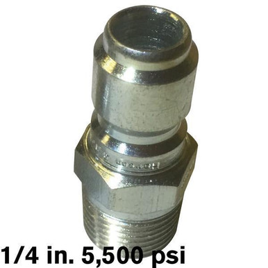 1/4 MPT SS 5500psi Hansen Plug Quick Connect