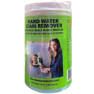 Bio Clean 48oz Jar - Ultimate Hard Water Stain Remover for Glass, Metal ...