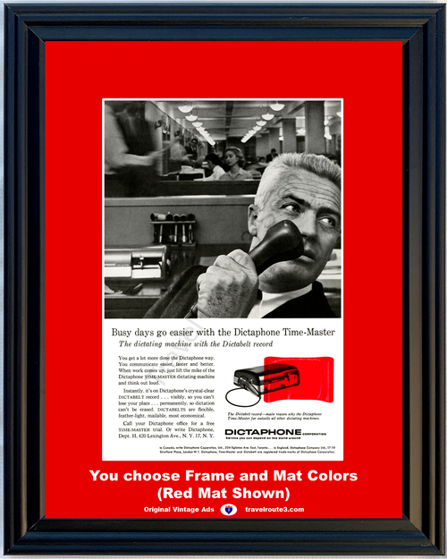 1957 57 Dictaphone Time Master Dictabelt Record Office Dictating ...