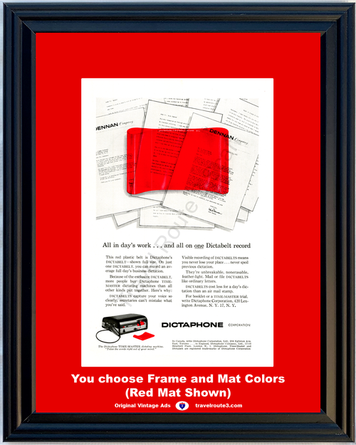 1956 Dictaphone Dictabelt Record Vintage Ad Office Dictating Machine ...
