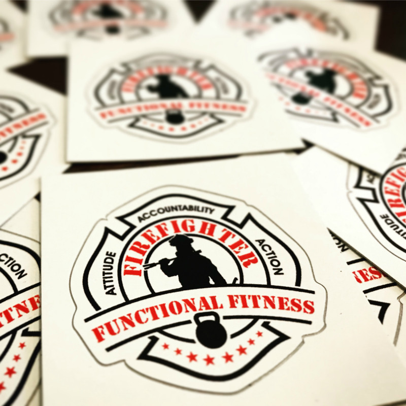 Firefighter Functional Fitness Stickers - Firefighter Toolbox LLC.