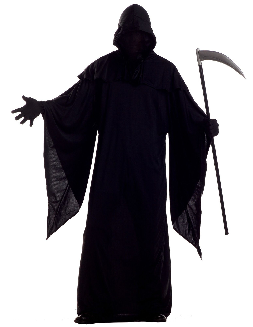 Horror Robe Grim Reaper Evil Ghost Death Halloween Adult Mens Costume ...