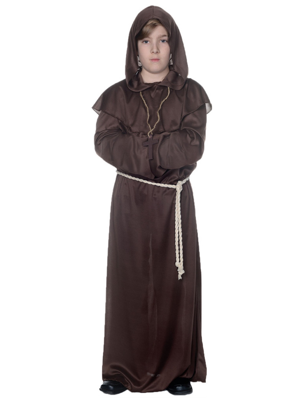Monk Priest Friar Tuck Medieval Religious Brown Robe Book Week Boys ...