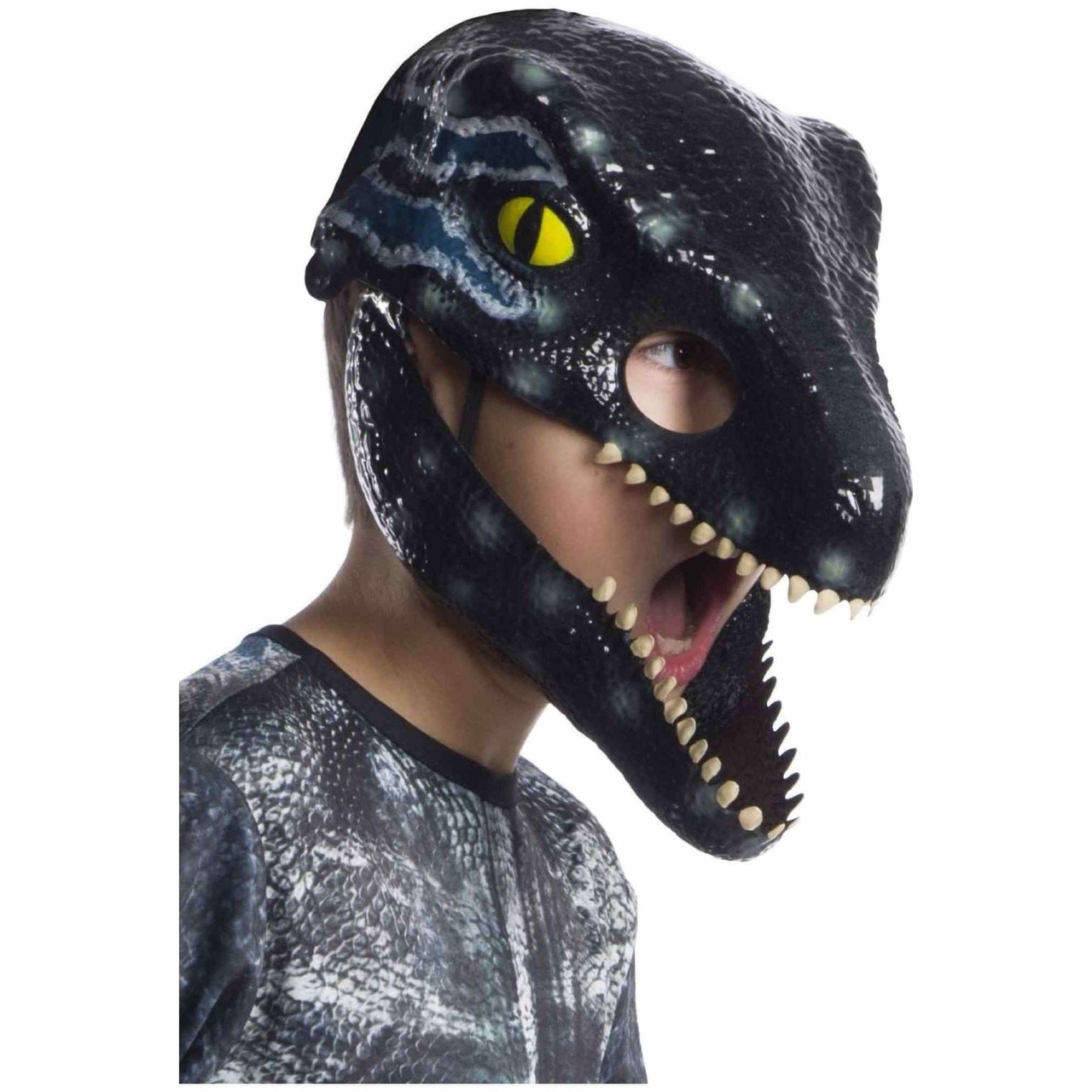 Blue Velociraptor Dinosaur Jurassic World Child Boys Costume Movable ...