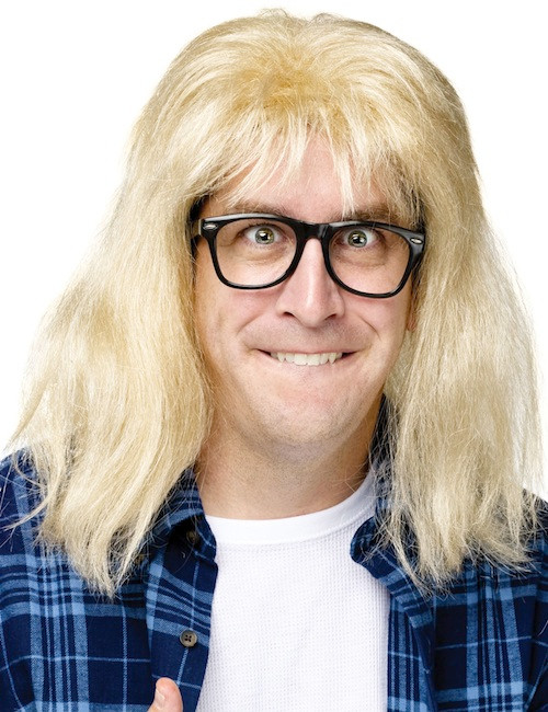 Saturday Night Live SNL Garth Men Costume Wig & Glasses Kit - Costume King