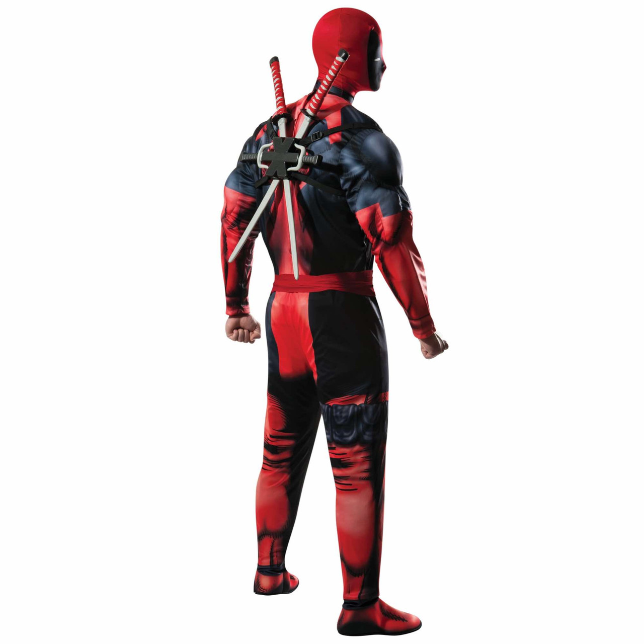 Deadpool Marvel Superhero Katana Sais Ninja Swords Knives Men Costume ...
