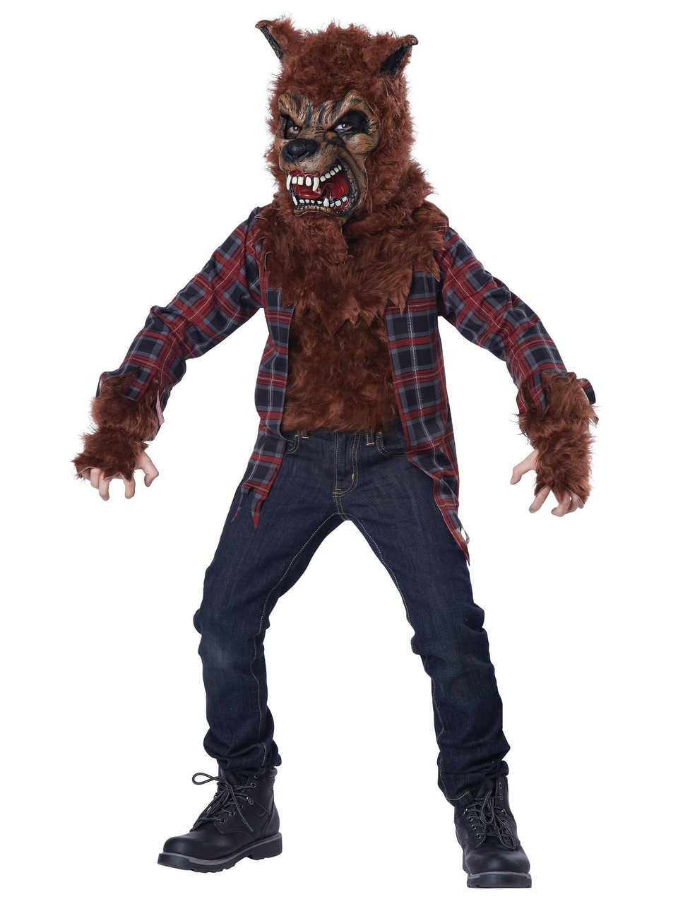 Blood Moon Howling Beast Werewolf Wolf Horror Monster Boys Costume ...