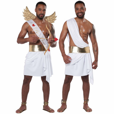 Cupid Toga Angel God of Love Greek Egyptian Pharaoh Adult Mens Costume ...