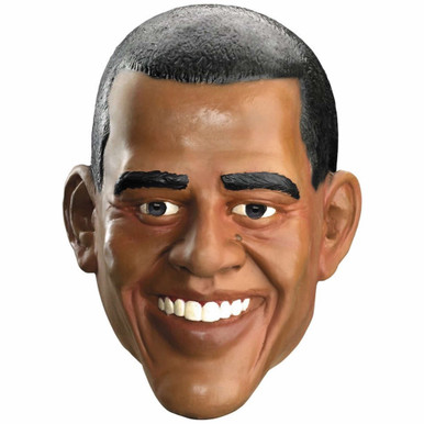 President Obama Deluxe Deluxe Political US Full Head Latex Mens Costume ...