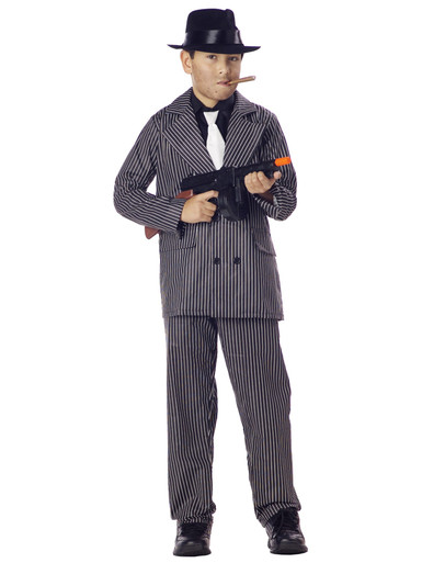 Gangster 1920s Gatsby Mobster Vintage Boss Book Week Boys Costume ...