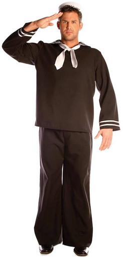 Sailor Navy Ahoy Matey Deluxe Men Costume OS - Costume King