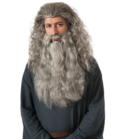Gandalf Wizards Merlin The Hobbit Movie Men Costume Wig & Beard ...