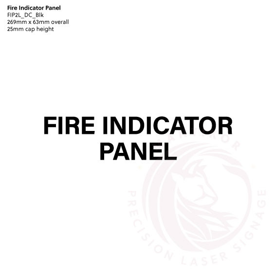 Fire Indicator Panel - Statutory Sign Decal