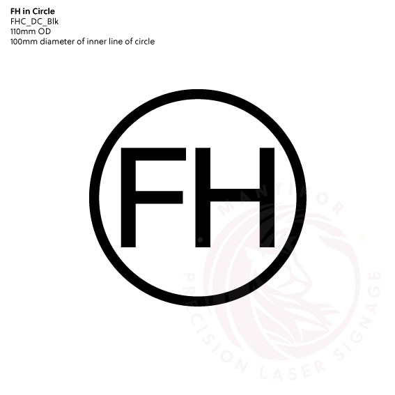 FH in Circle Decal (Feed Hydrant)