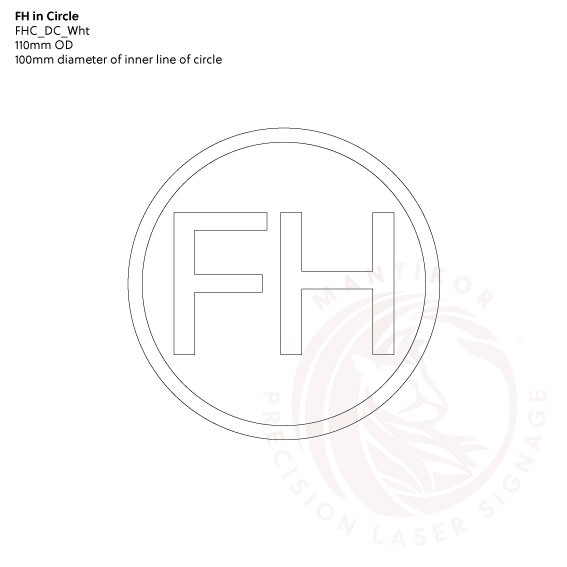 FH in Circle Decal (Feed Hydrant)