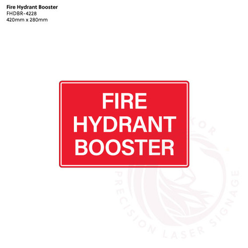 Fire Hydrant Booster Decal