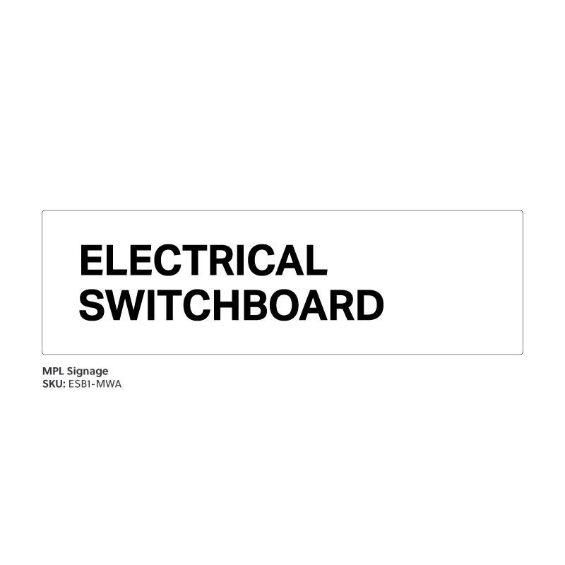 Electrical Switchboard Sign