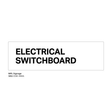 Electrical Switchboard Sign