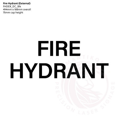 Fire Hydrant Decal (75mm External)