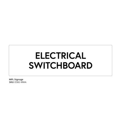 Electrical Switchboard Sign