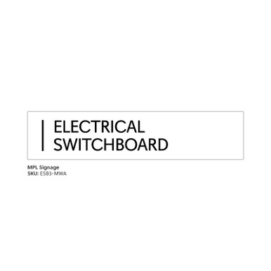 Electrical Switchboard Sign