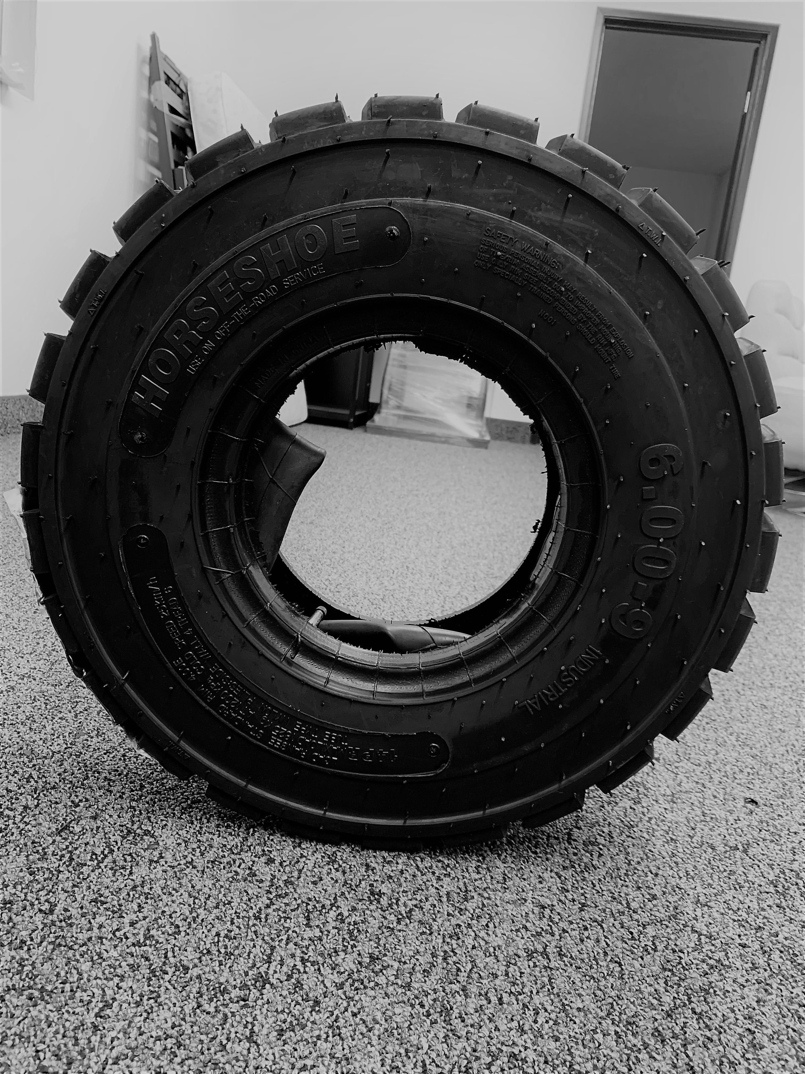 2 New 6.00-9 14PR HORSESHOE Super Heavy Duty Industrial Forklift Tires ...